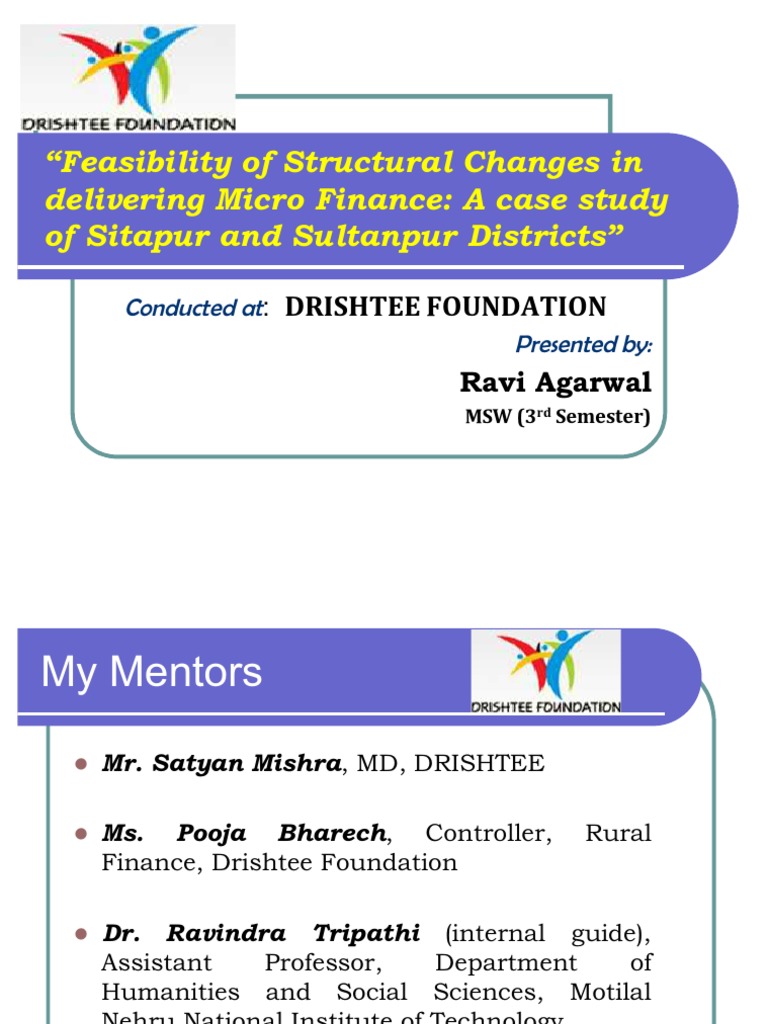 Drishtee | PDF | Microfinance | Service Industries