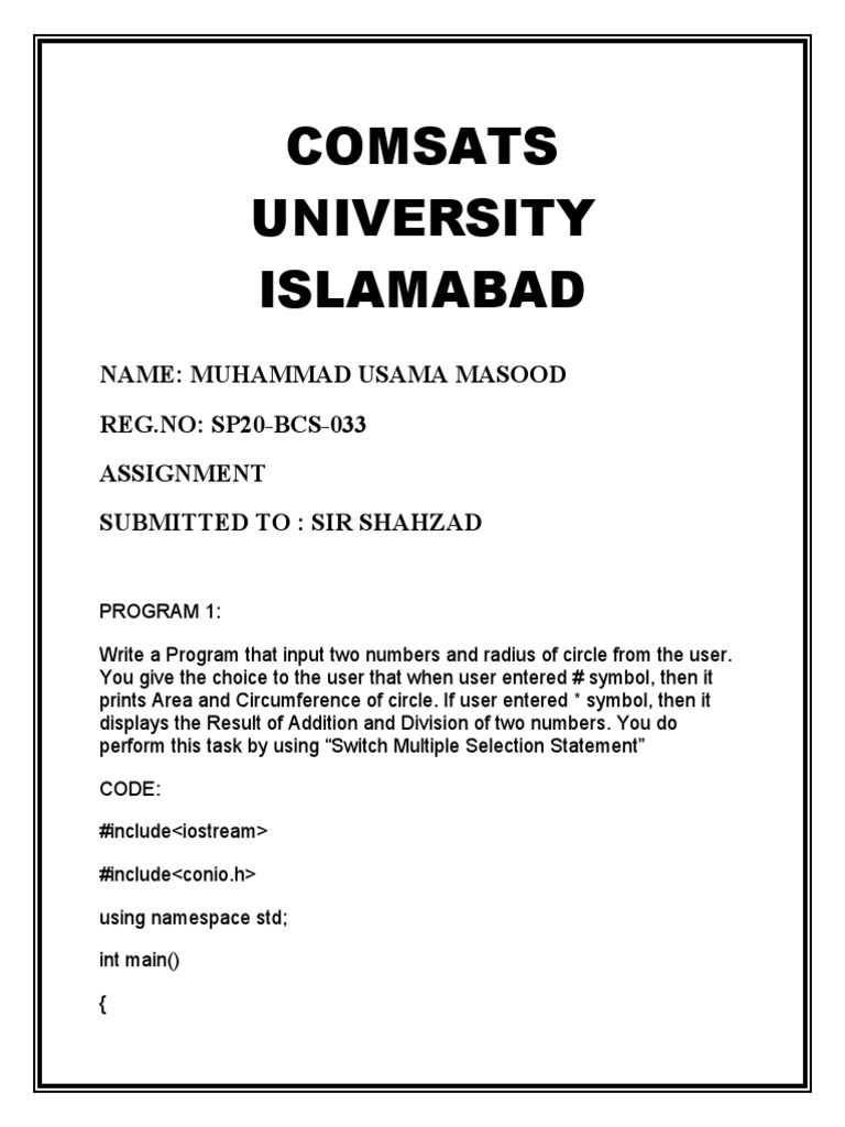 ICP Assignment | PDF | Namespace | Software Development ICP Assignment | PDF | Namespace | Software Development