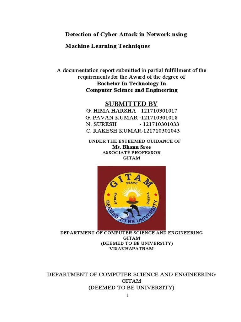 Detection of Cyber Attack in Network Using Machine Learning Techniques ...