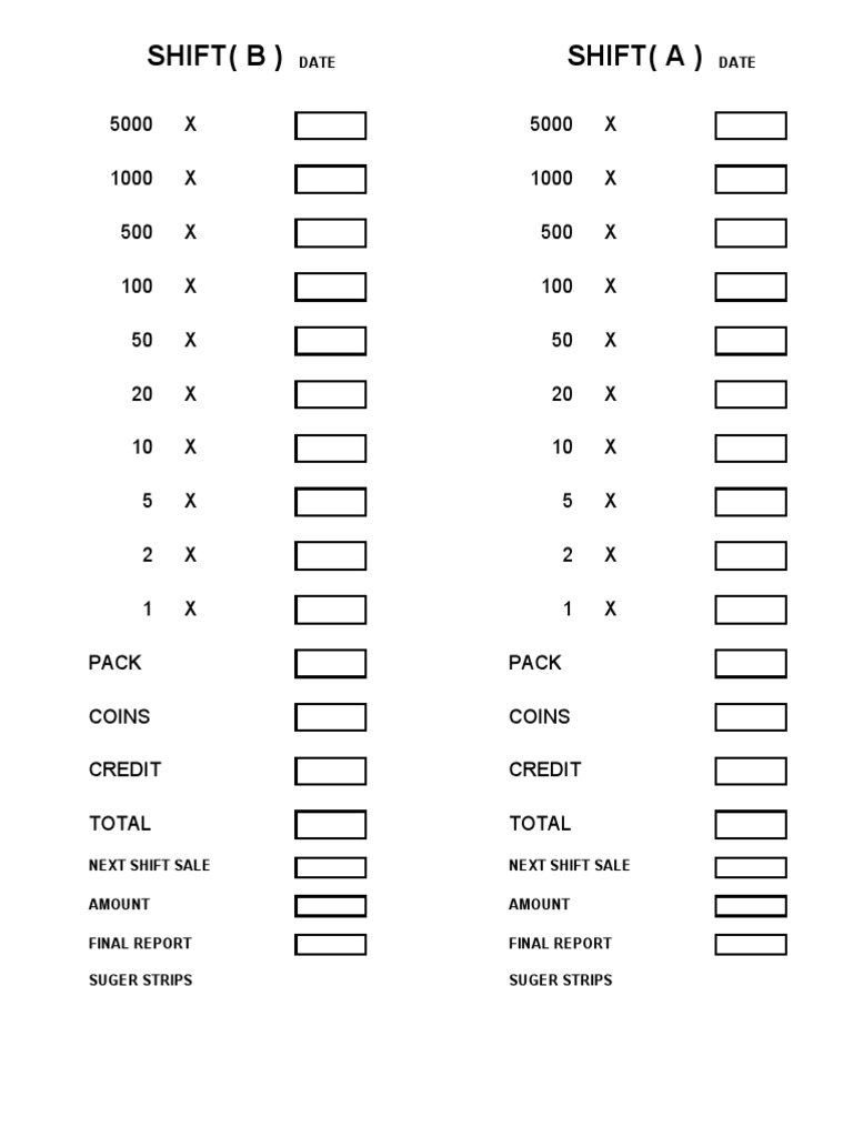 Daily Closing Sheet 2 | Download Free PDF | Money | Financial Services