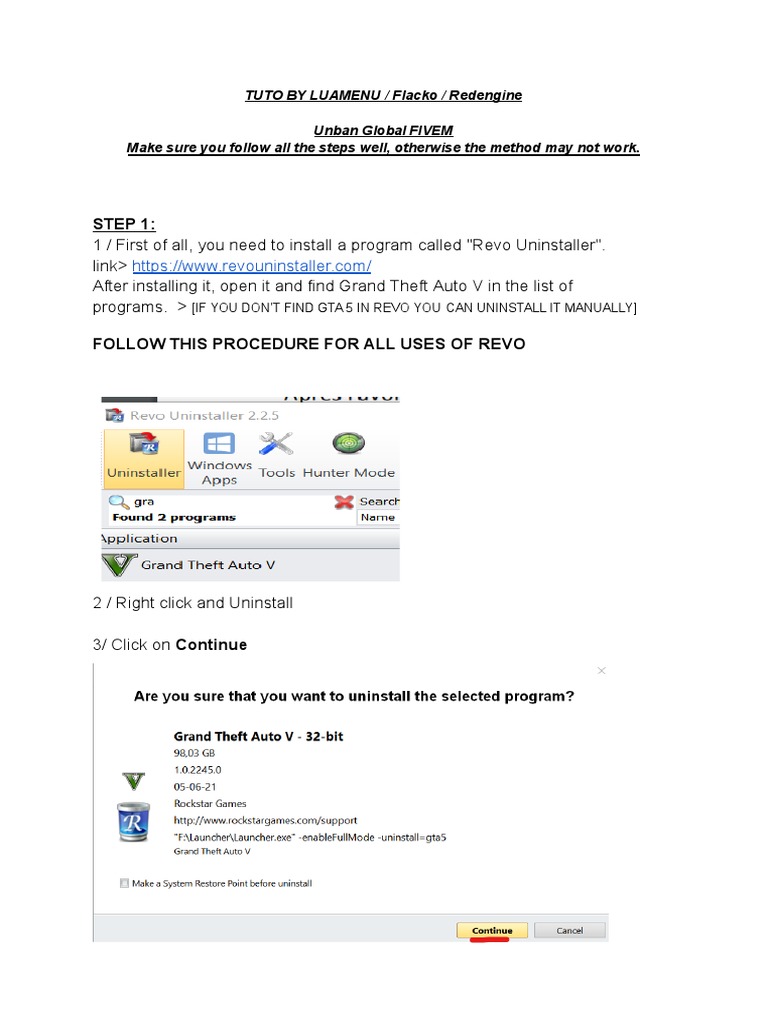 Tuto by Luamenu Flacko Redengine | Download Free PDF | Software ...