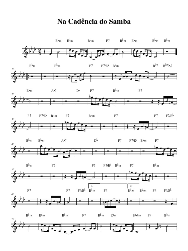 Cadencia Do Samba | PDF | Armonía | Formas musicales