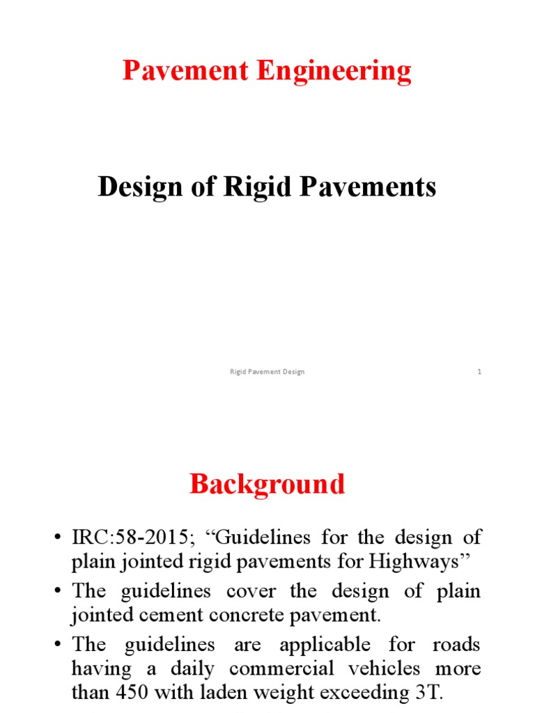 6 - Design of Rigid Pavements - 2019 | PDF | Strength Of Materials ...