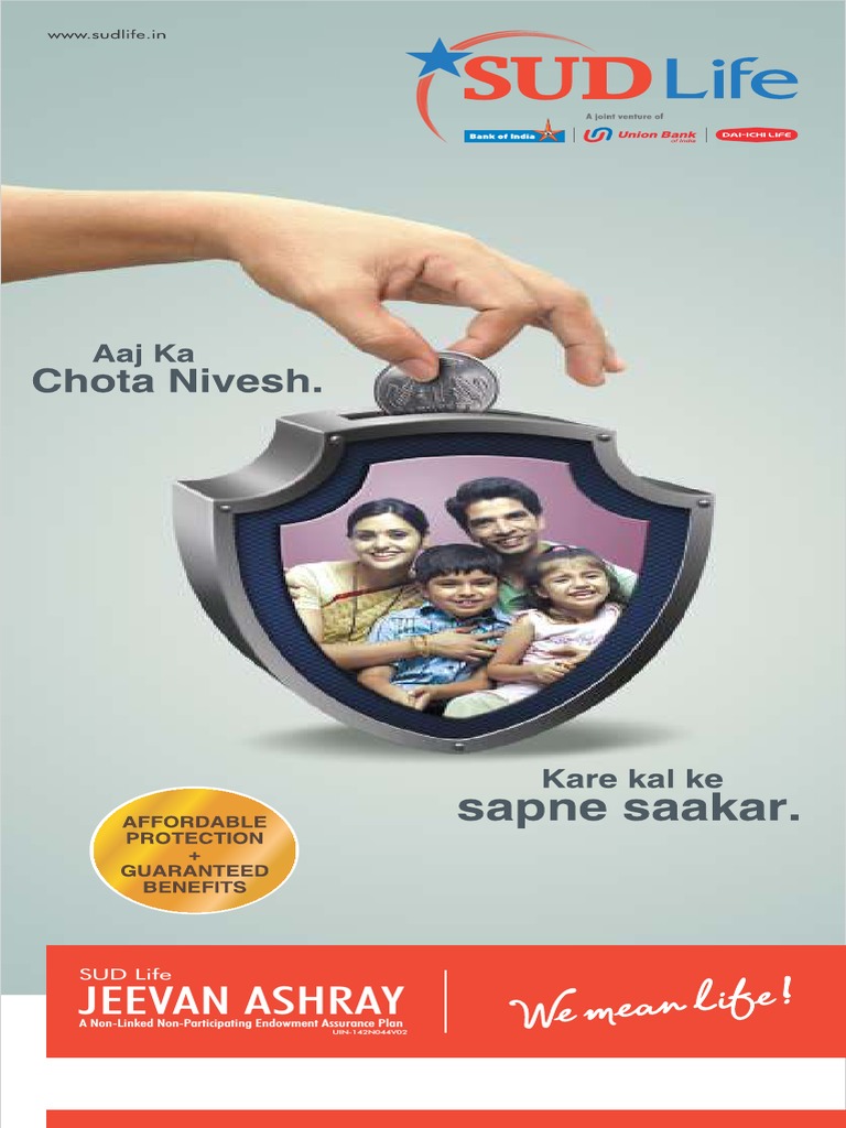 Brochure SUD Life Jeevan Ashray | PDF | Insurance | Life Insurance