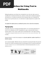 Text in Multimedia | PDF | Typefaces | Serif