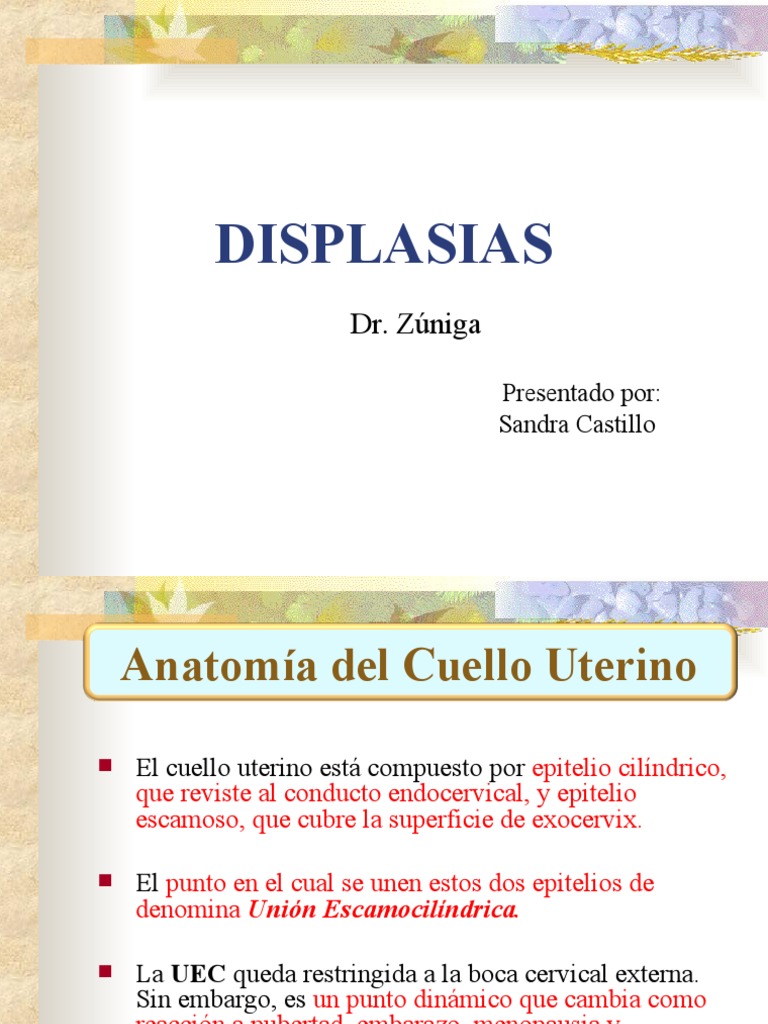 DISPLASIAS | PDF | Especialidades Medicas | Medicina CLINICA