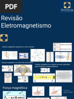 Prova 8 Ano Eletromagnetismo | PDF | Campo magnético | Magnetismo