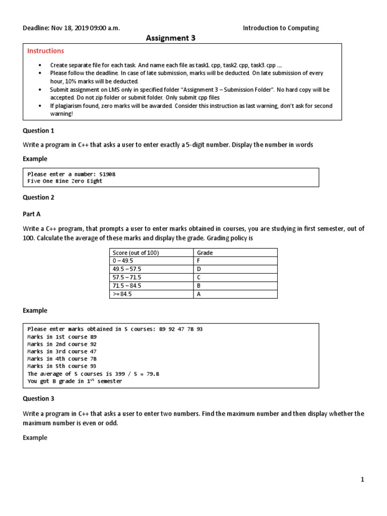 Assignment 3 | PDF | Computer File | Computing