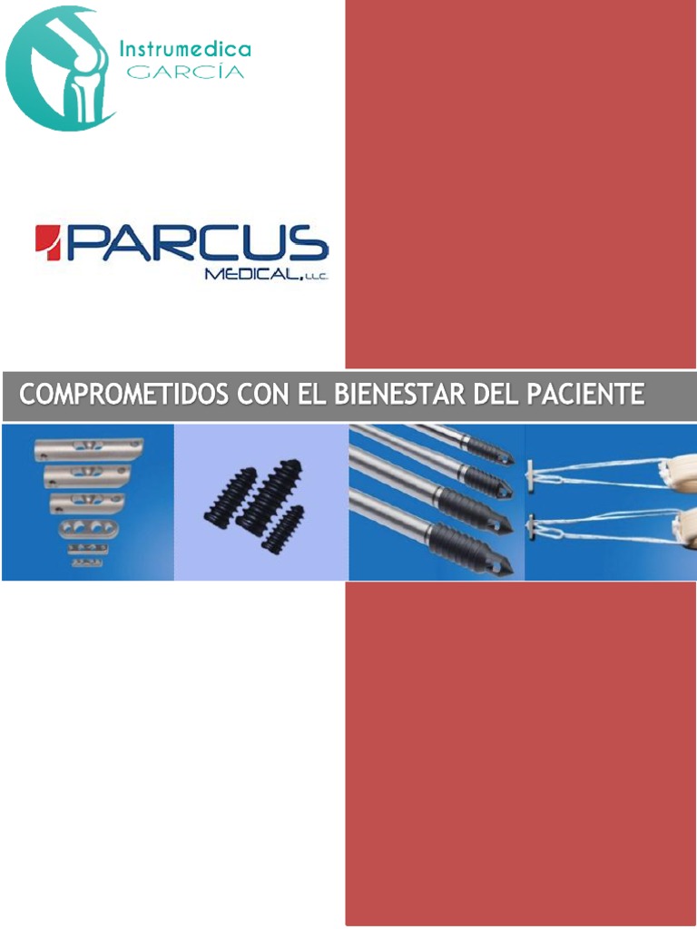 Catálogo de Productos PARCUS INSTRUMEDICA | PDF | Titanio | Tornillo