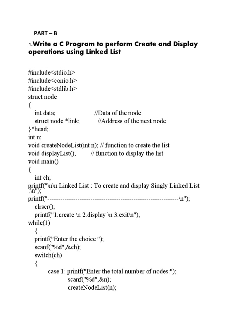Implementing Various Sorting Algorithms and Linked List Operations in C ...