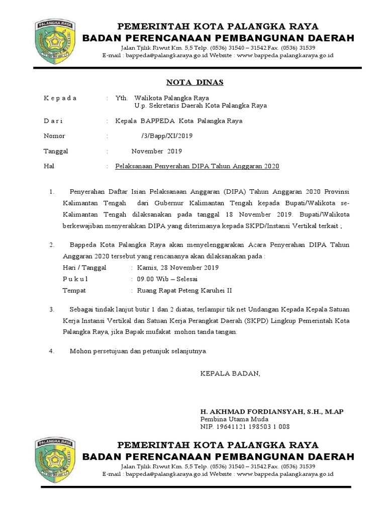 Notim Undangan Dipa | PDF