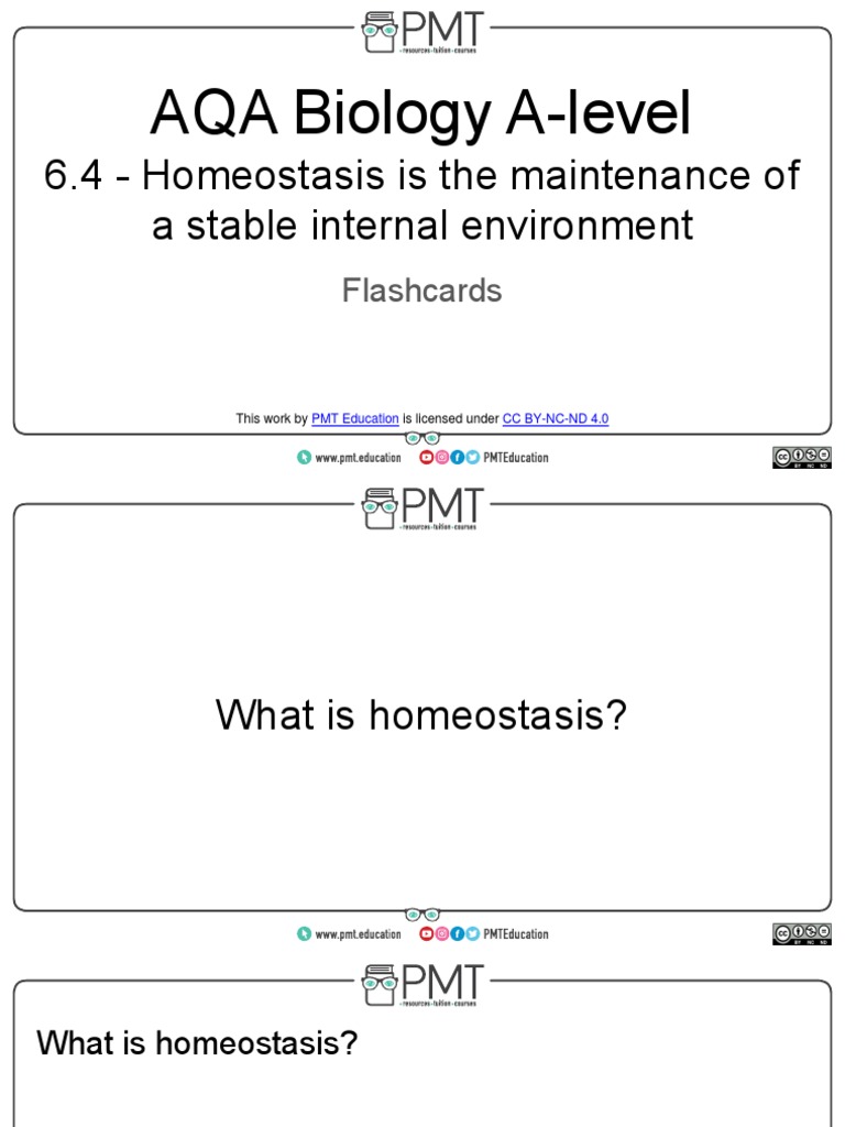 Flashcards - Topic 6.4 Homeostasis - AQA Biology A-Level | PDF | Kidney ...