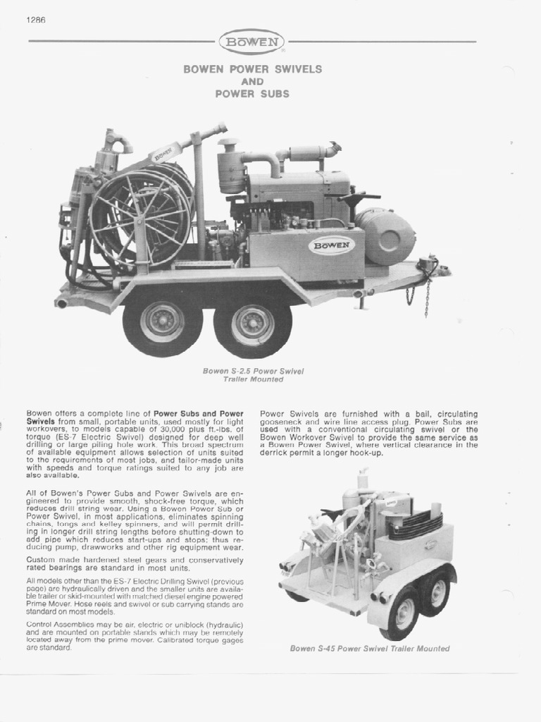 Bowen Power - Swivel PowerSub | PDF