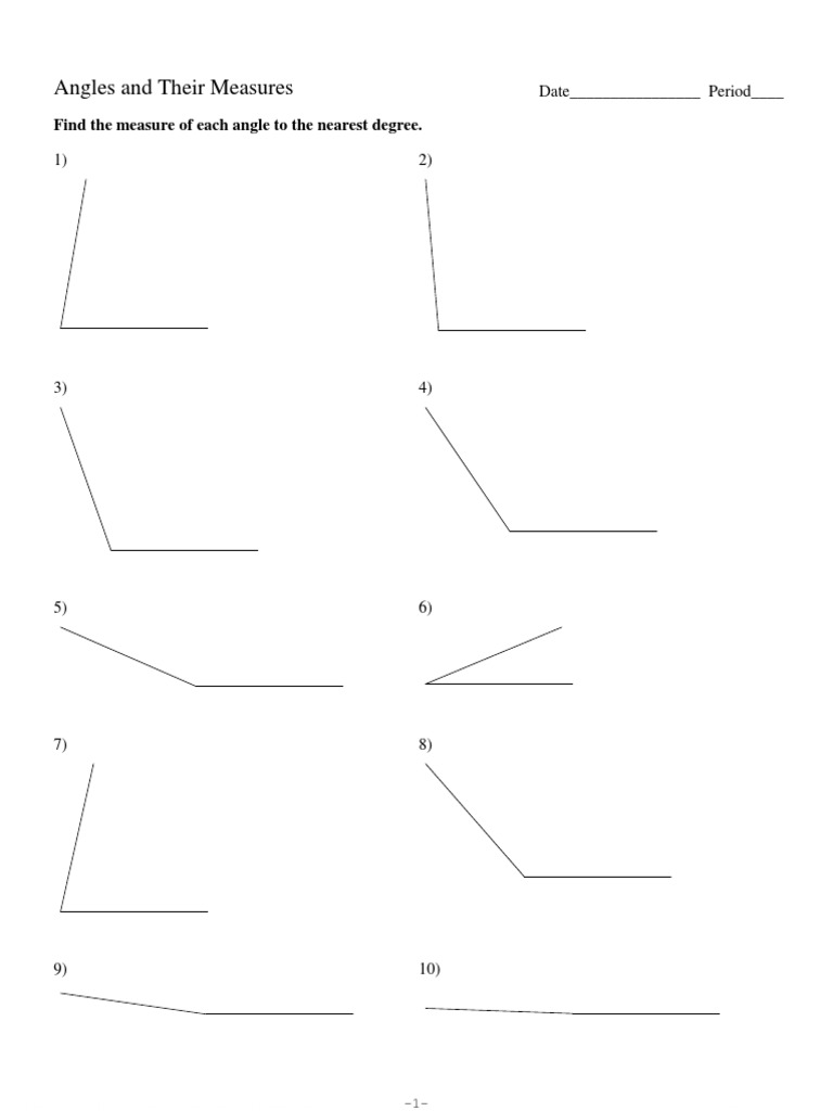 2-Angles and Their Measures | PDF | Angle | Trigonometry