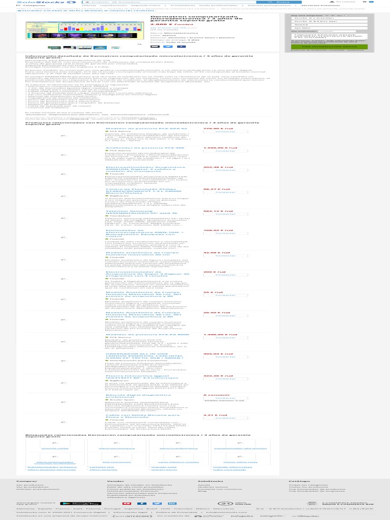 Dermatron Computarizado Microelectronica | PDF | Presupuesto | Electricidad