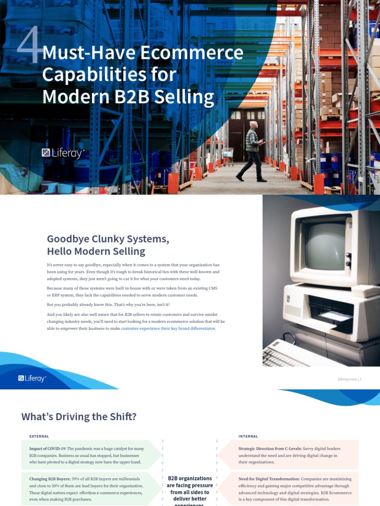 Ecommerce Capabilities For Modern | PDF | E Commerce | Customer