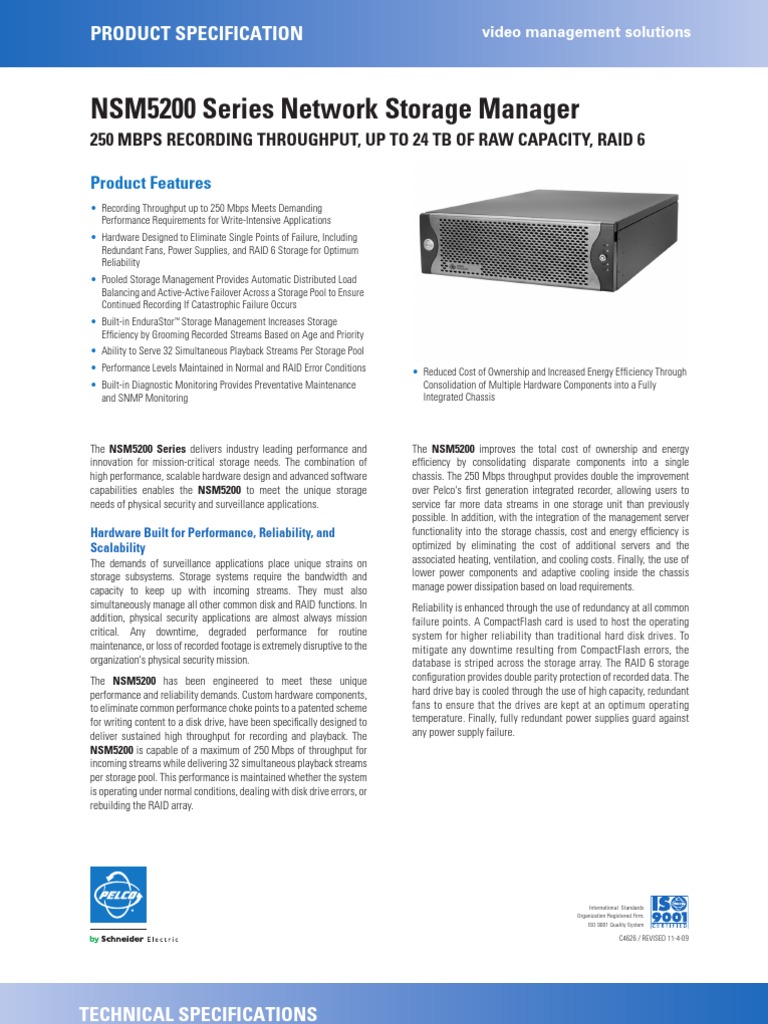 NSM 5200 | PDF | Reliability Engineering | Computer Data Storage