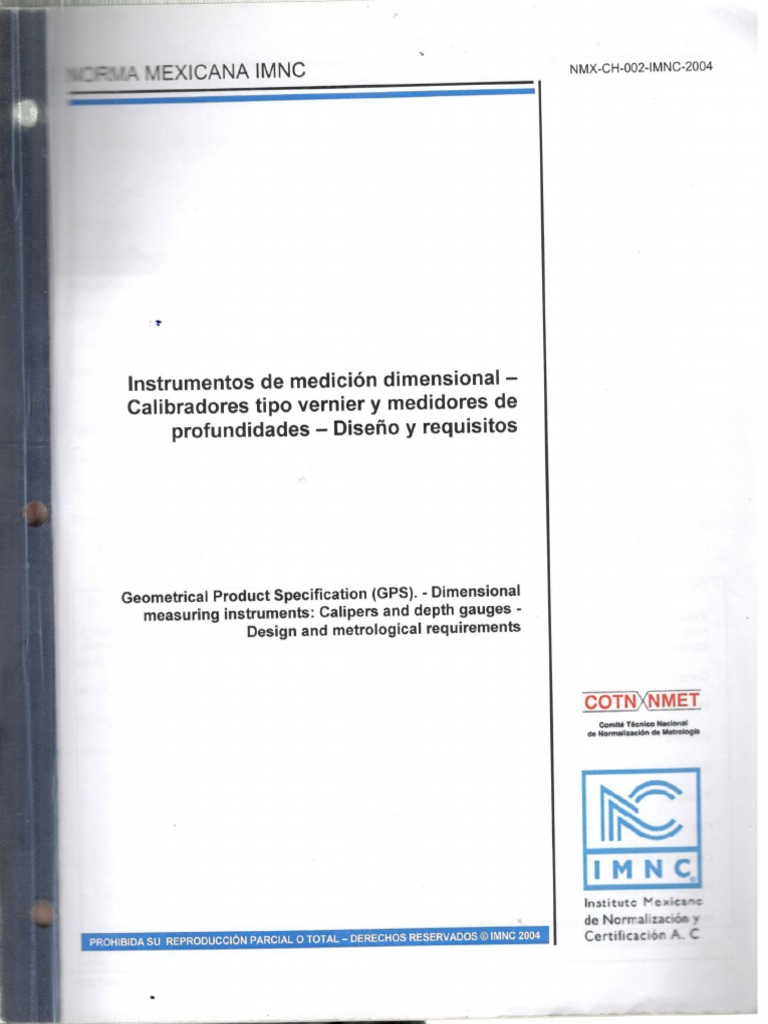 NMX CH 002 Imnc 2004 | PDF