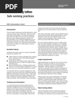 Centre Lathe Safety and Hazards | PDF | Switch | Manufactured Goods