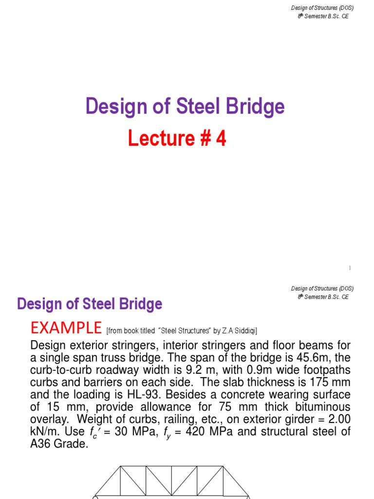 DOS - Steel Bridge - 4 | PDF | Bridge | Structural Engineering