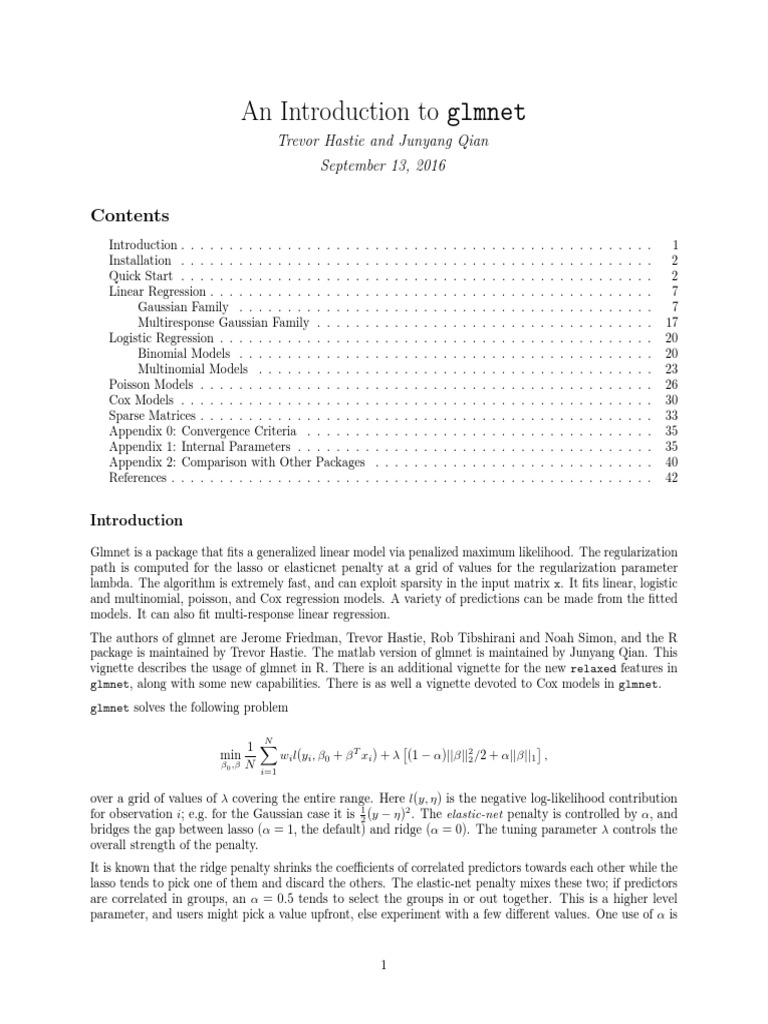 Glmnet Pdf Cross Validation Statistics Anonymous Function 5530