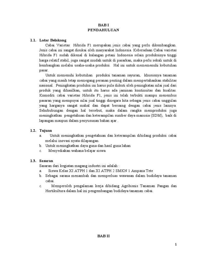 Modul Budidaya Cabe - Kelas XI ATPH | PDF