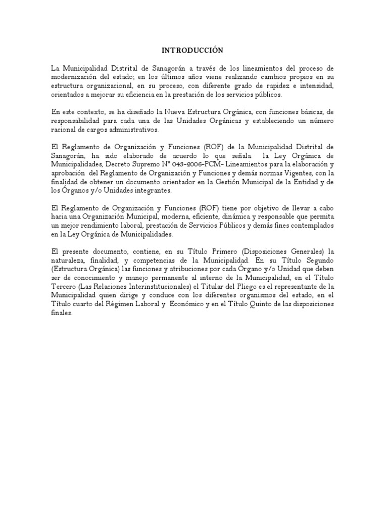 Rof Sanagoran | Descargar gratis PDF | Alcalde | Gobierno local