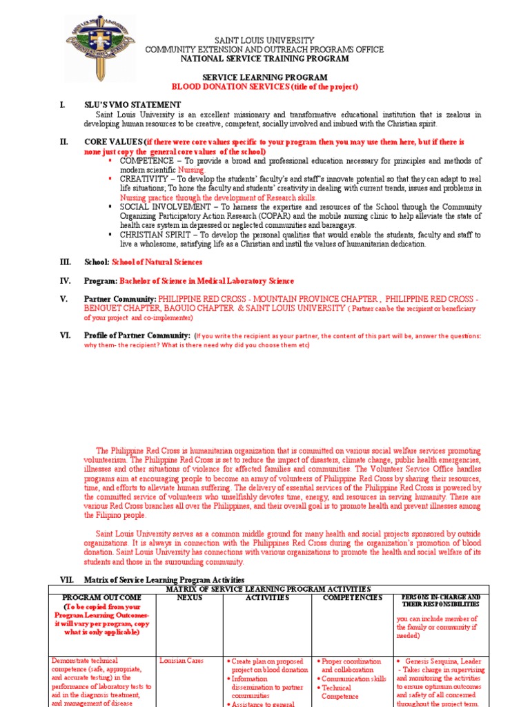 National Service Training Program Service Learning Program | PDF ...