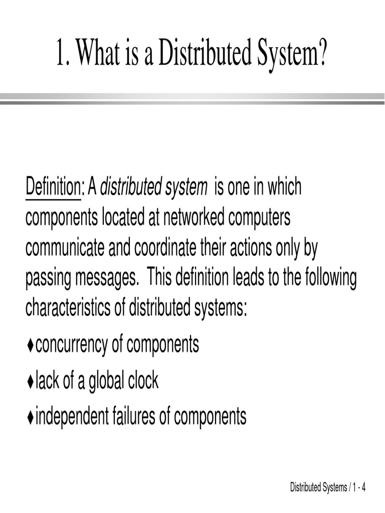 What Is A Distributed System? | PDF | Distributed Computing | Computer Network
