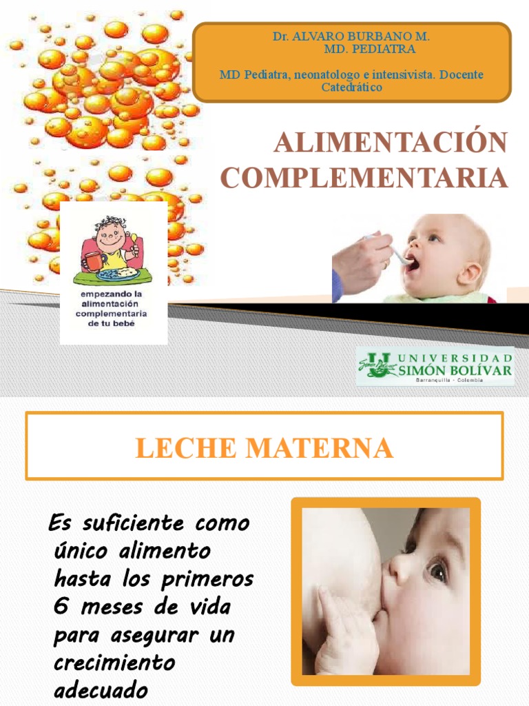 4.alimentacion Complementaria | PDF | La leche materna | Alimentos