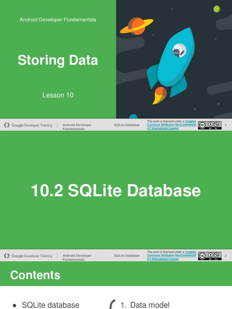 10.2 SQLite Database | Download Free PDF | Databases | Table (Database)
