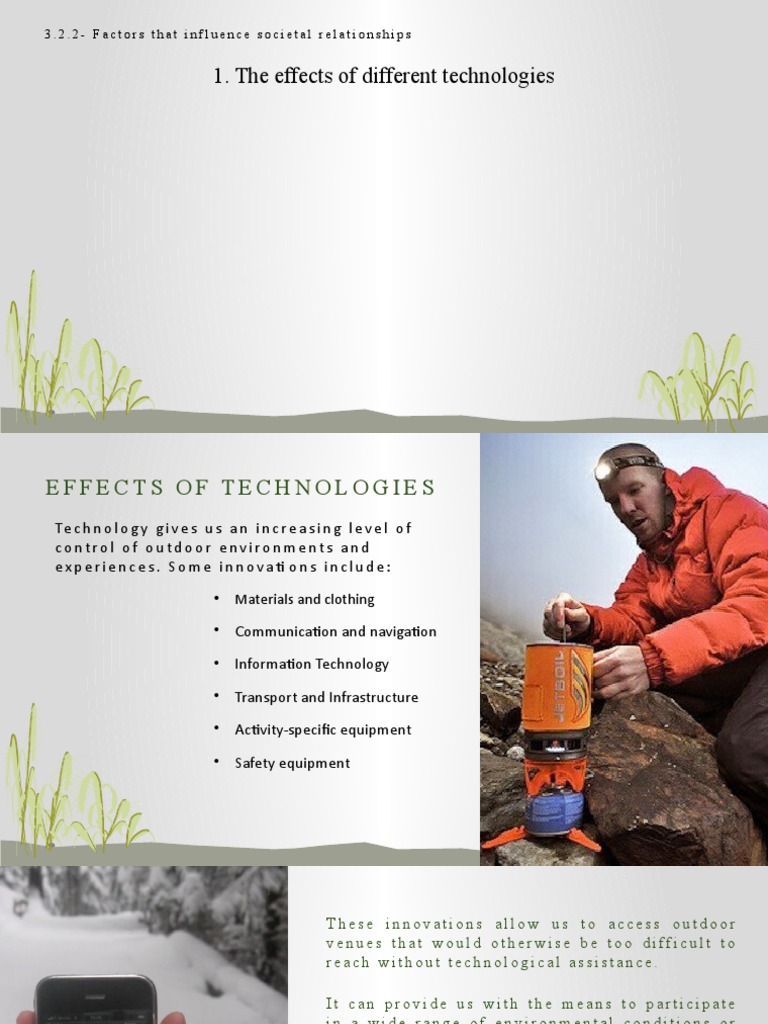 Impact of Technology on Outdoor Experiences | PDF