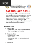 Earthquake Drill Script | PDF