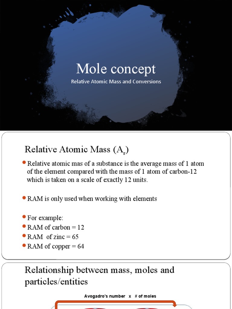 Mole Concept Notes | PDF