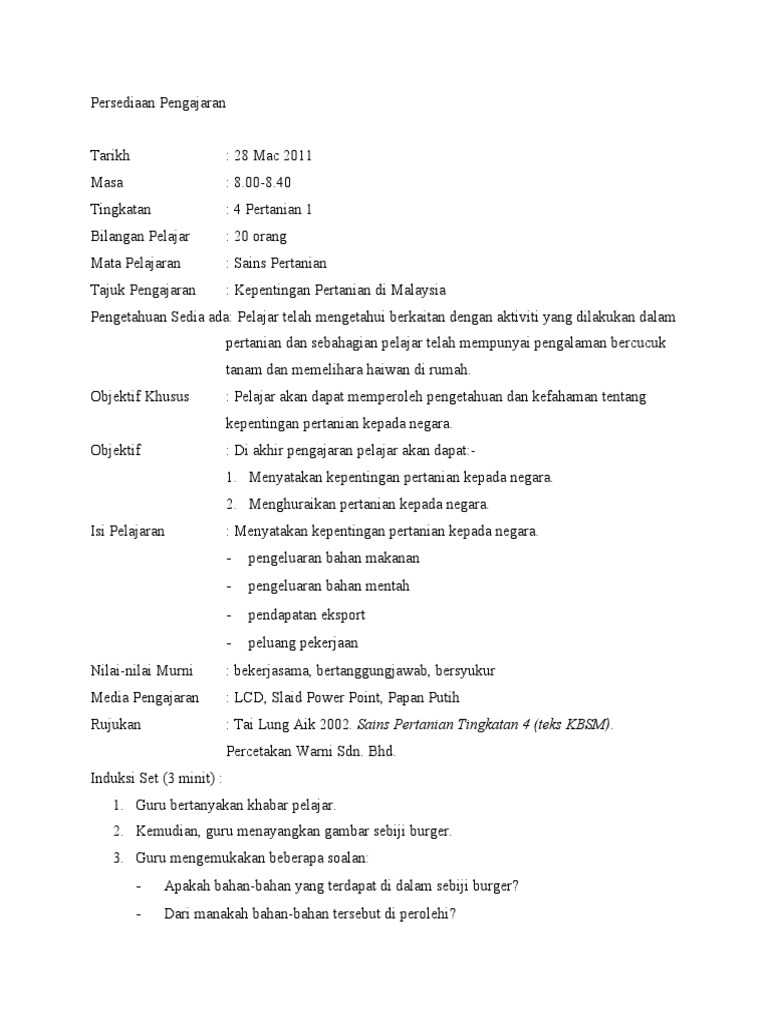 RPH Perbincangan | PDF