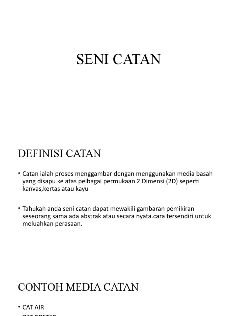 Seni Catan PSV Ting 2 | PDF