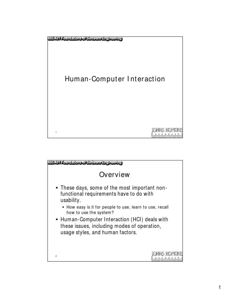 Human-Computer Interaction Principles | PDF | Human–Computer ...
