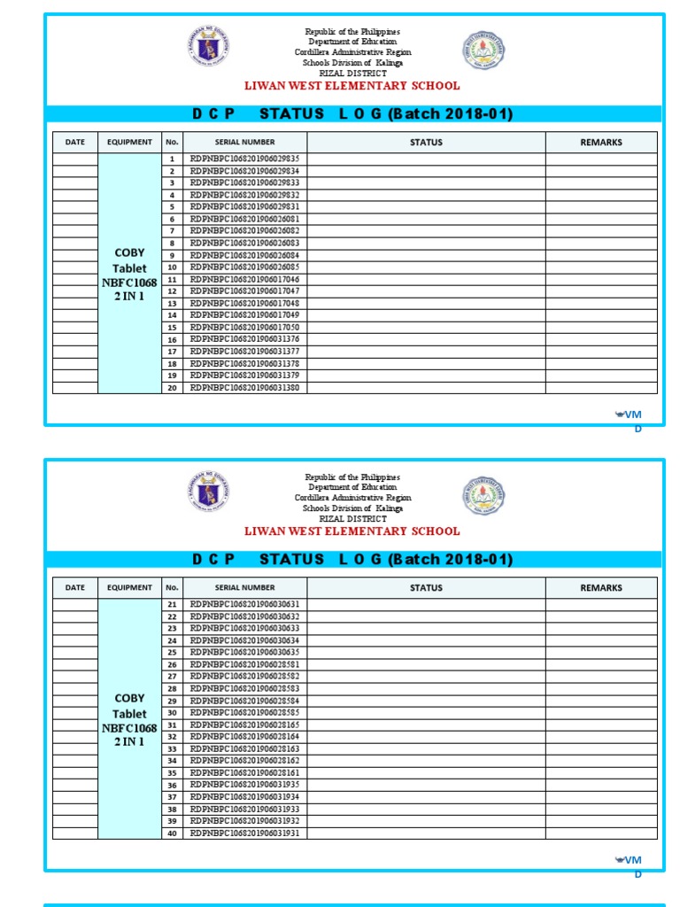 DCP Status Log | PDF | Computing And Information Technology | Science