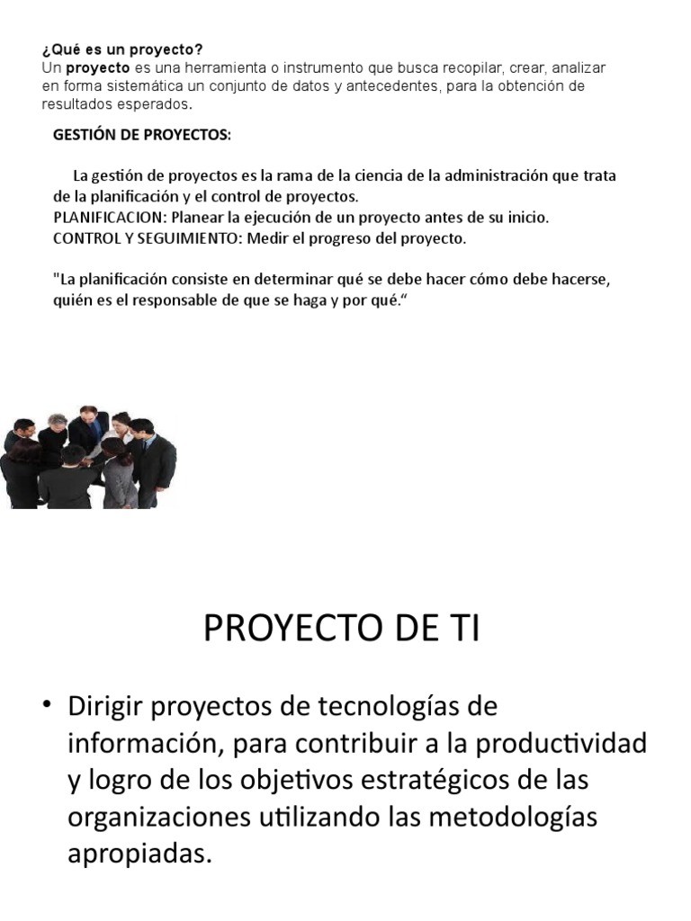 Exposicion de Proyecto TI | PDF | Gestión de proyectos | Itil