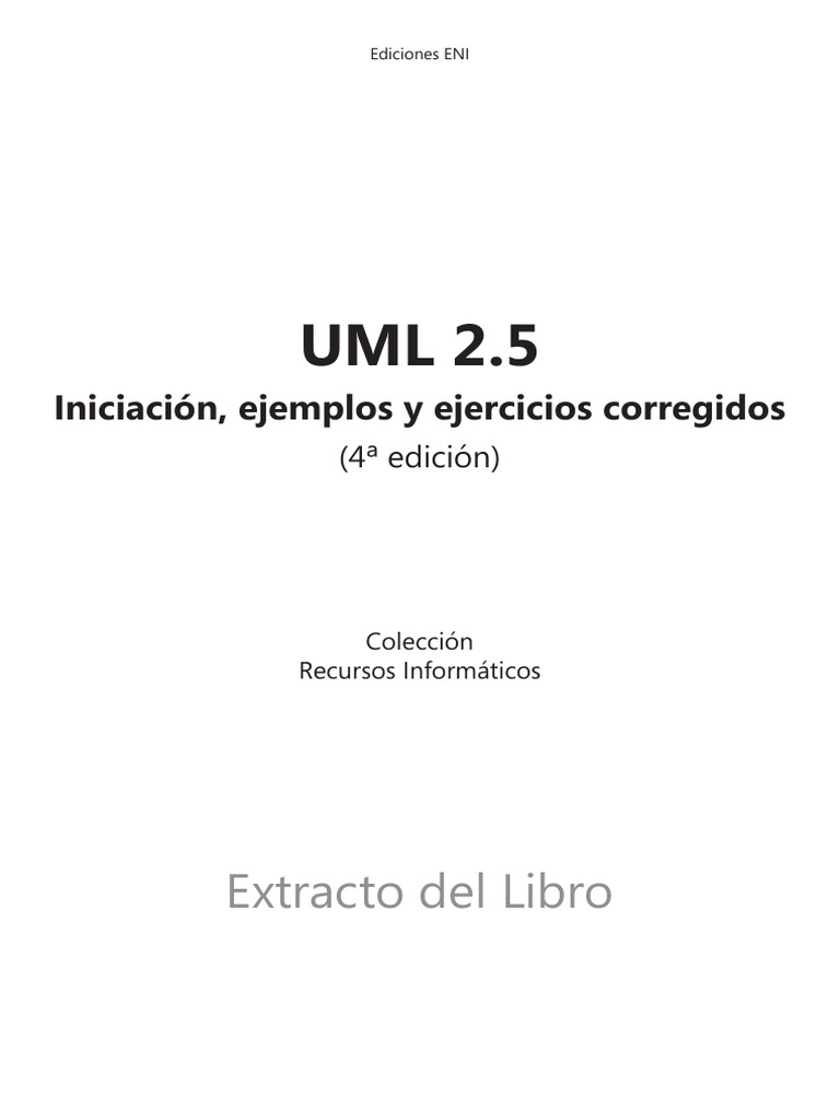 UML 2.5 Iniciación, Ejemplos y Ejercicios Corregidos | PDF | Objeto ...