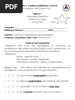 Letrang WW Kindergarten Worksheets | PDF