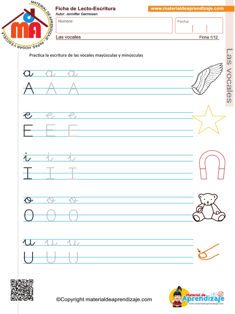 Las Vocales Completo | PDF | Escritura | Comunicación escrita