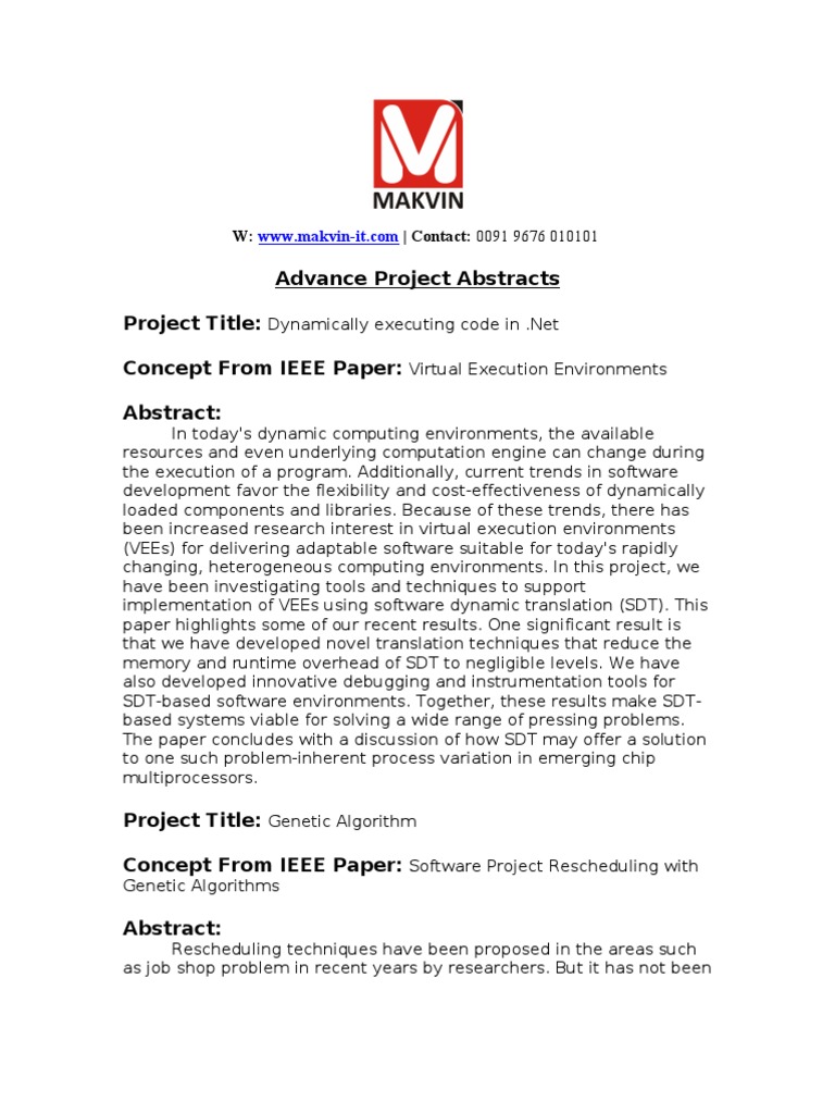 Advance Projects Abstract | PDF | Cryptography | Databases
