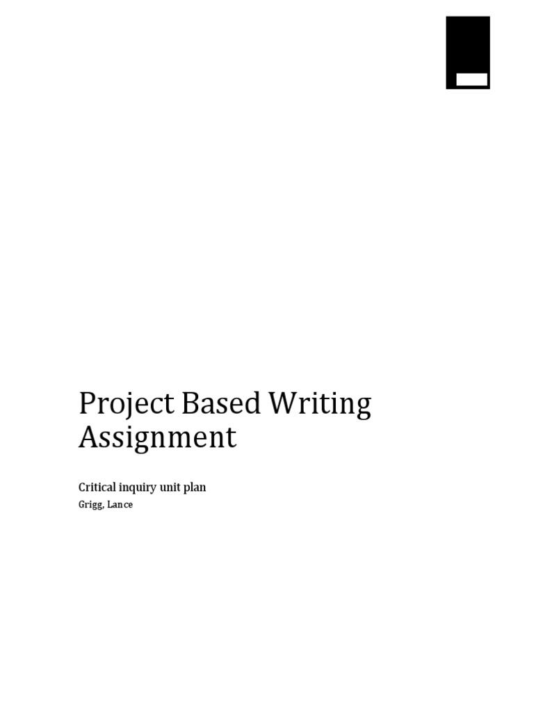 Critical Inquiry Unit Plan | PDF | Argument | Critical Thinking
