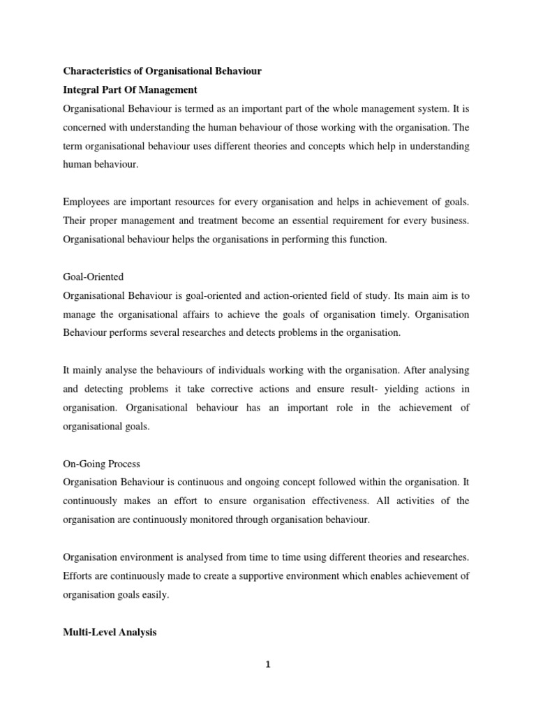 Topic 2 Notes | PDF | Organizational Behavior | Social Science