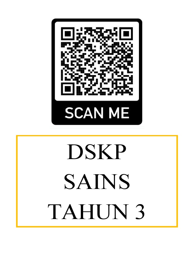 QR Code DSKP Sains T3-Check BLK | PDF