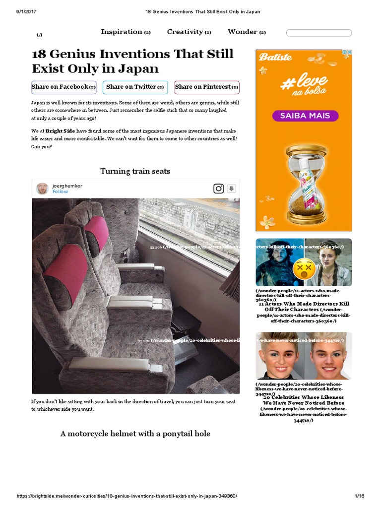 18 Genius Inventions That Still Exist Only in Japan | PDF