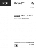 ISO 7183-2007 Compressed Air Dryers Specifications and Testing | PDF