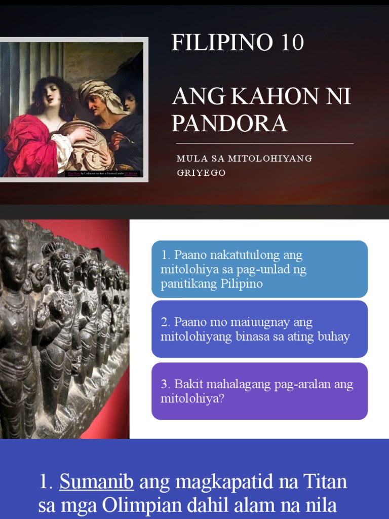 FILIPINO 10 - Ang Kahon Ni Pandora | PDF