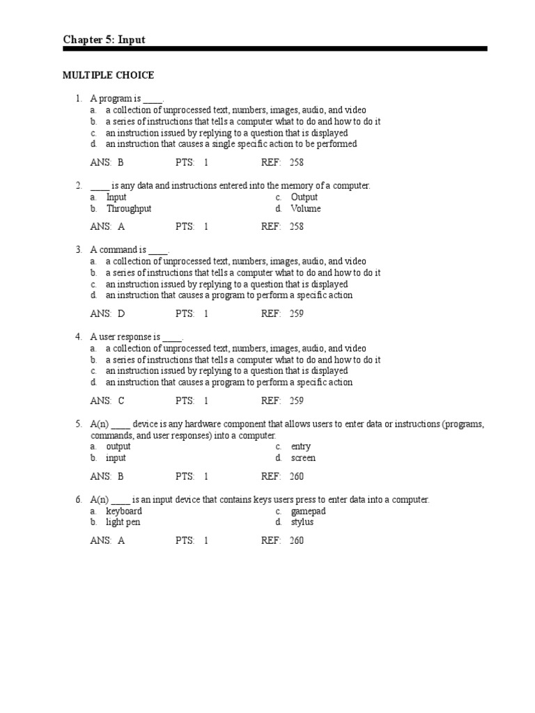 Chapter05 Questions | PDF | Computer Keyboard | Display Resolution